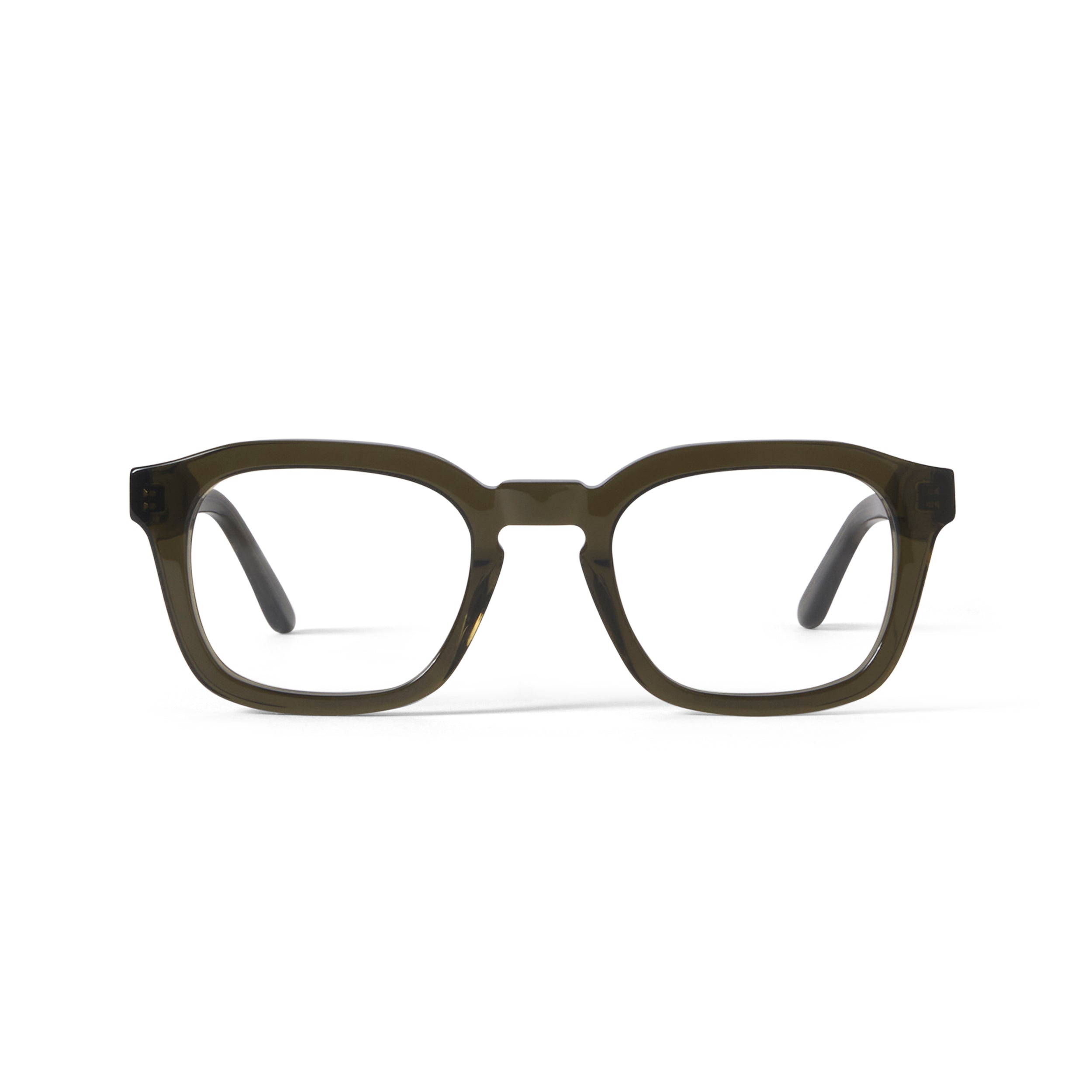 Oscar Blue Light Clear Dark Olive Blue Light Glasses – FRENCH KIWIS